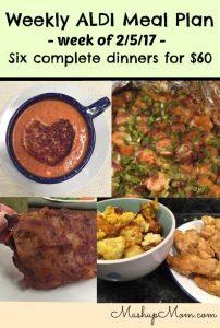 Easy Weekly ALDI Meal Plan week of 2/5/17 - 2/11/17