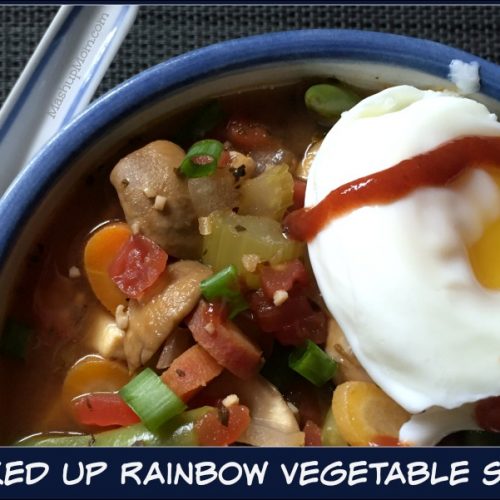 Kicked Up Rainbow Vegetable Soup