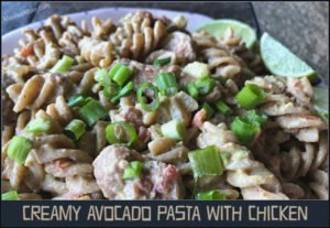 Creamy Avocado Pasta with Chicken