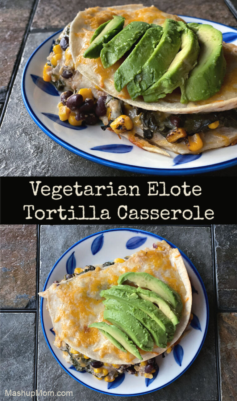 Vegetarian Elote Tortilla Casserole