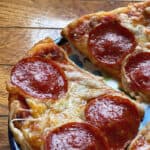 Pepperoni Naan Pizza (with homemade pizza sauce)