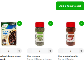 How to add recipe ingredients to Instacart