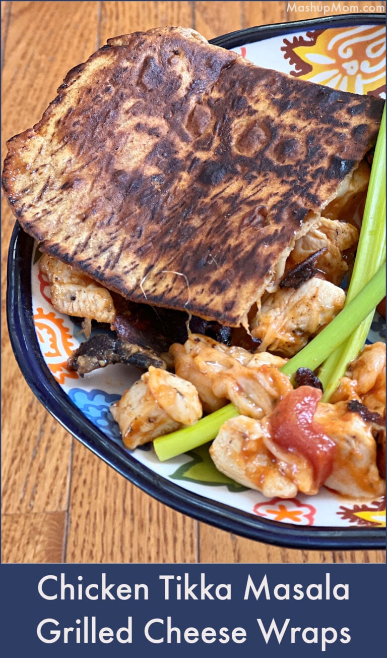 Chicken Tikka Masala Grilled Cheese Wraps